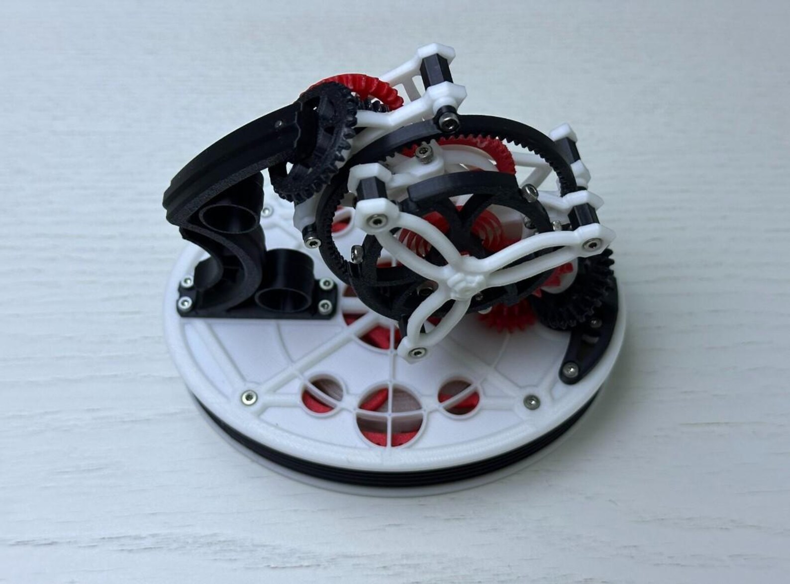 3d Printed Two Axis Tourbillon Plastic Model Desktop Toy Assembly