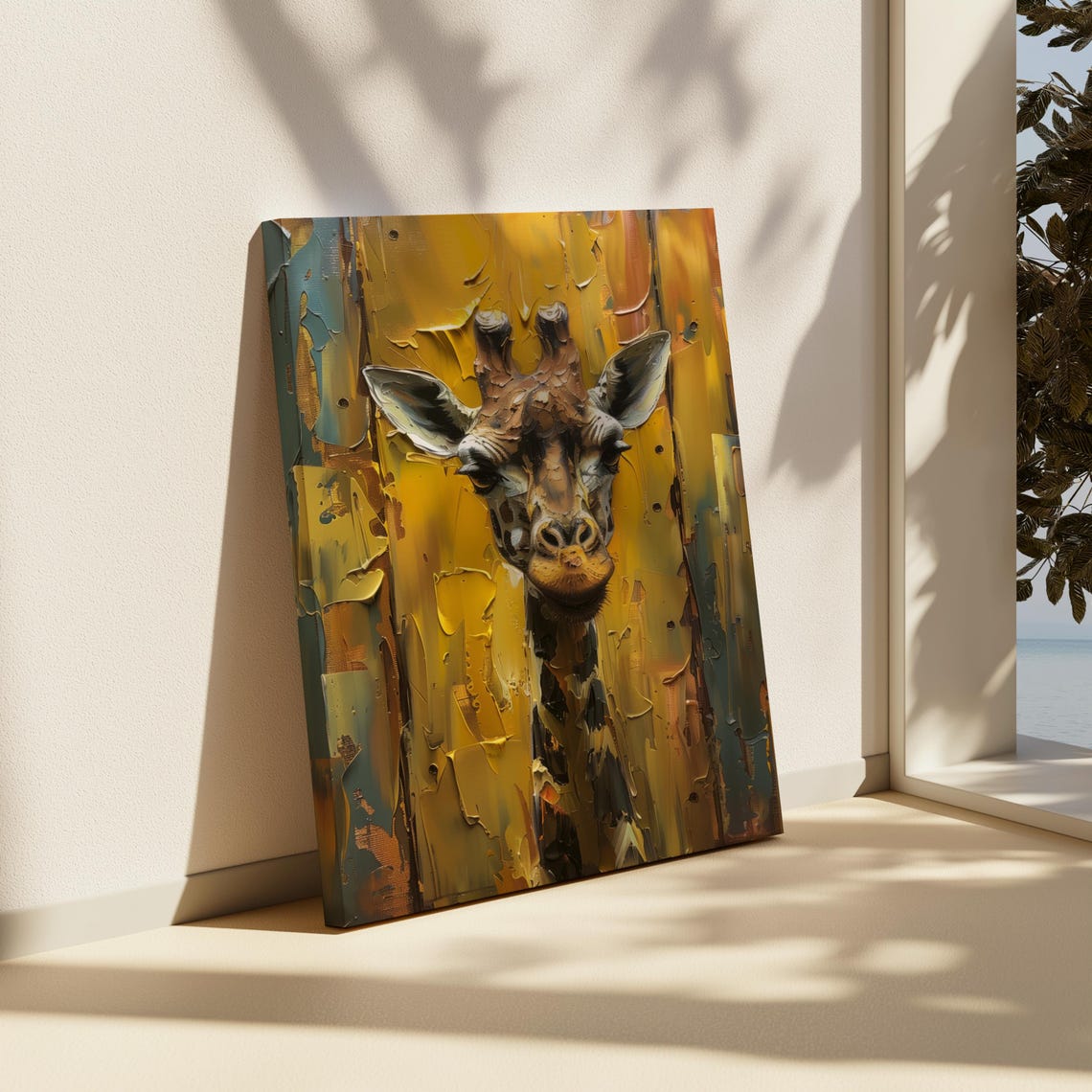 Abstract Giraffe Print: Colorful Animal Wall Art, Nature Lover Gift - Etsy