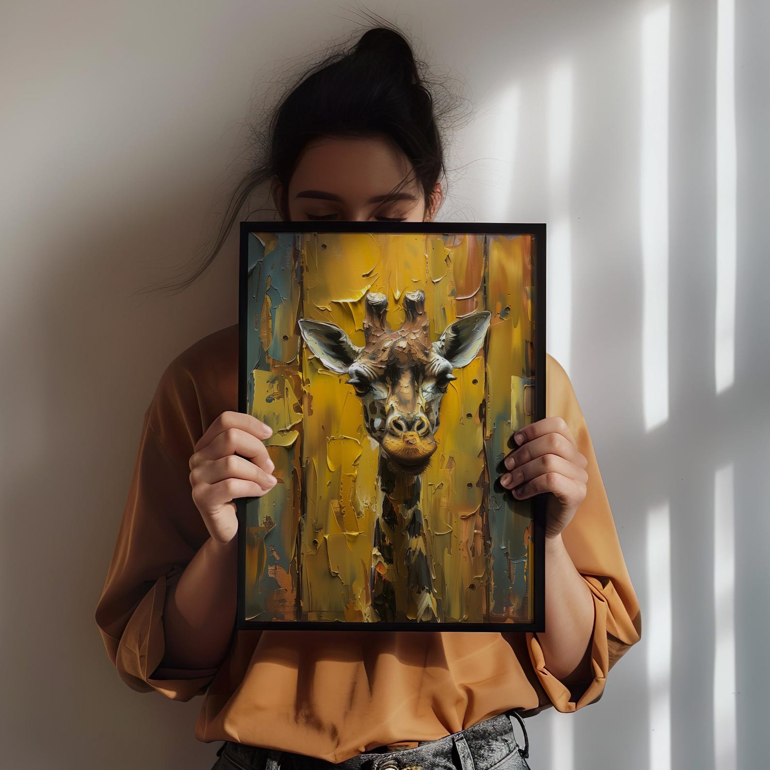 Abstract Giraffe Print: Colorful Animal Wall Art, Nature Lover Gift - Etsy