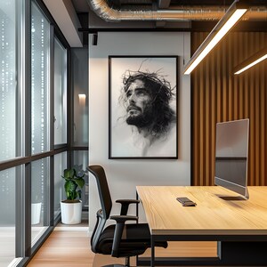 Jesus Poster LDS Art Christian Wall Decor Jesus Portrait Artwork Canvas ...