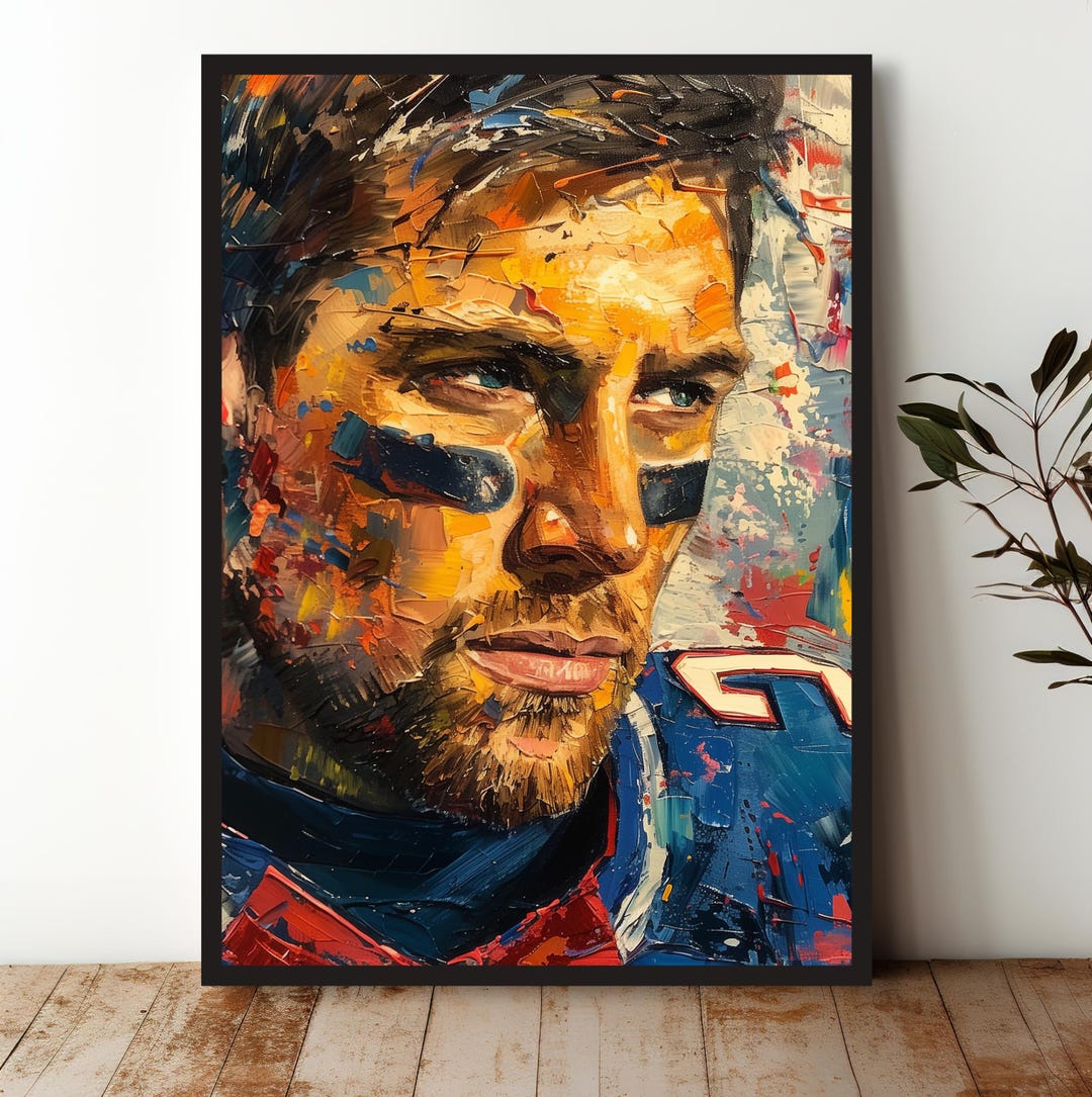 Football Wall Art Prints Motivational Decor for Sports Fans Home Office ...