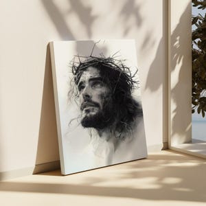 Jesus Poster LDS Art Christian Wall Decor Jesus Portrait Artwork Canvas ...