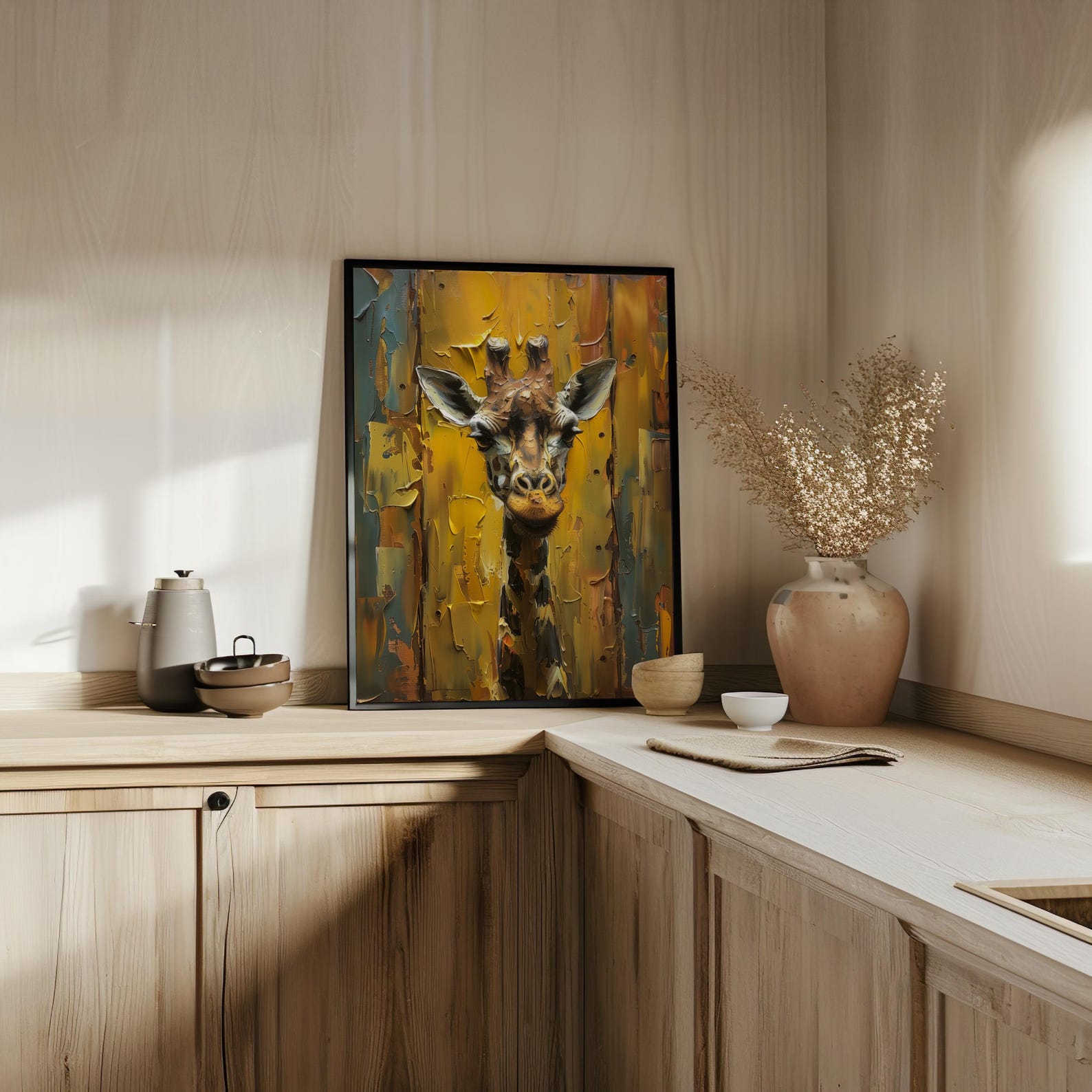 Abstract Giraffe Print: Colorful Animal Wall Art, Nature Lover Gift - Etsy