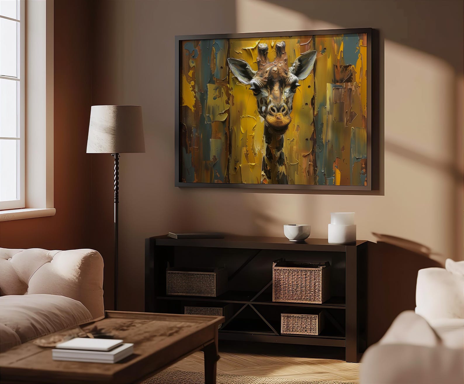 Abstract Giraffe Print: Colorful Animal Wall Art, Nature Lover Gift - Etsy