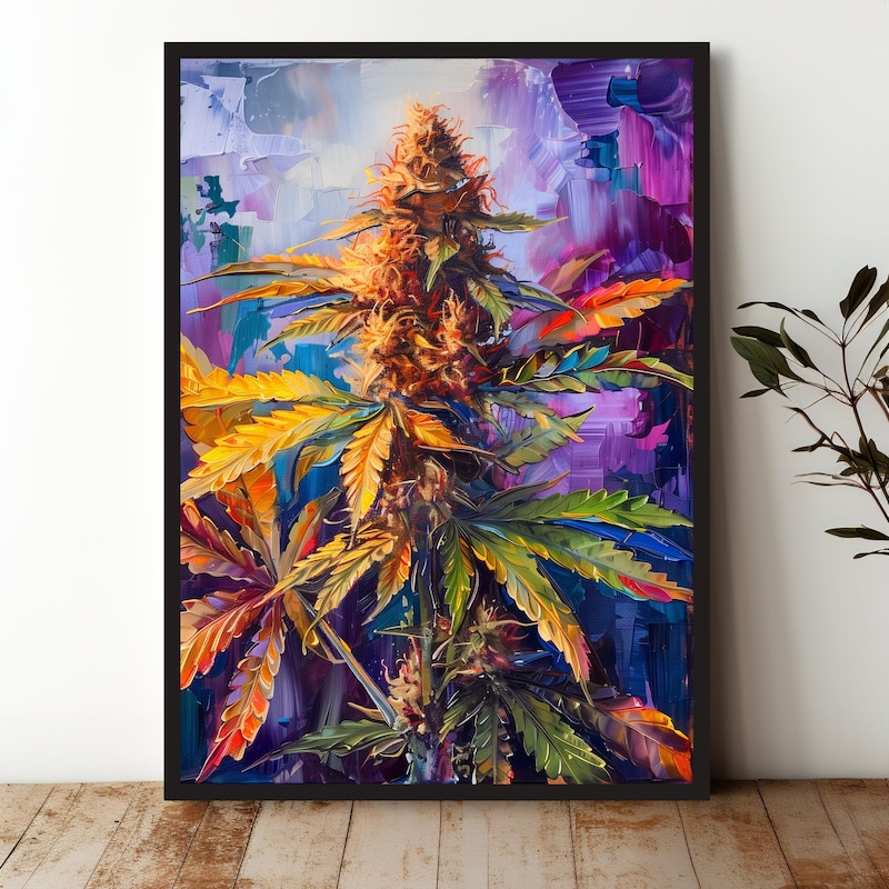 Marijuana Botanical Print - Etsy