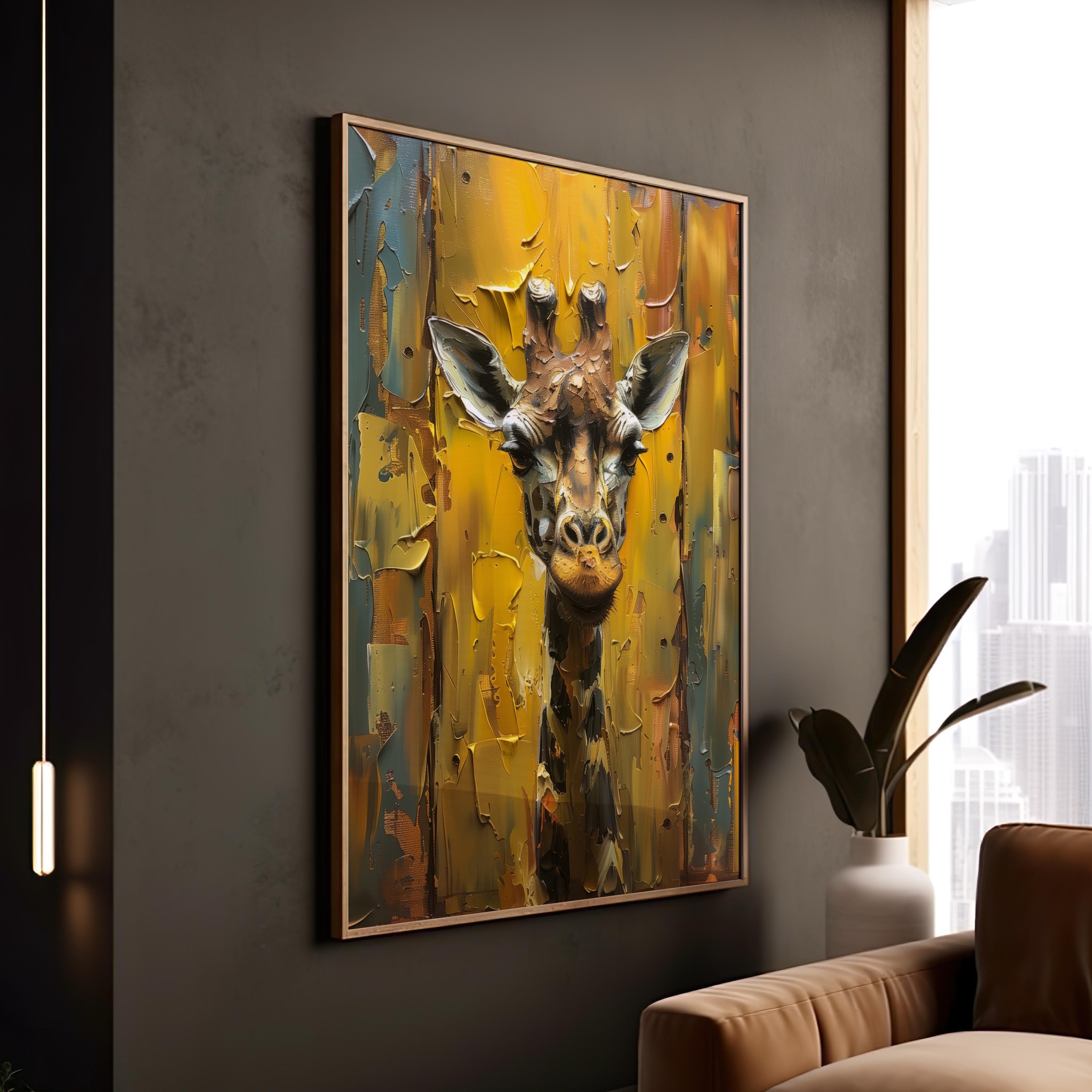 Abstract Giraffe Print: Colorful Animal Wall Art, Nature Lover Gift - Etsy