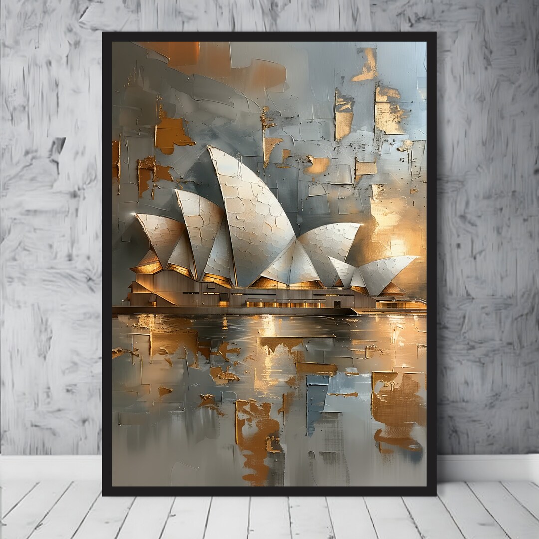 Australia Sydney Opera House Wall Art Prints Landmark Art Elegant ...