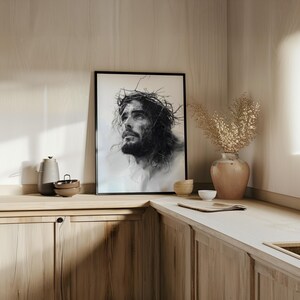 Jesus Poster LDS Art Christian Wall Decor Jesus Portrait Artwork Canvas ...