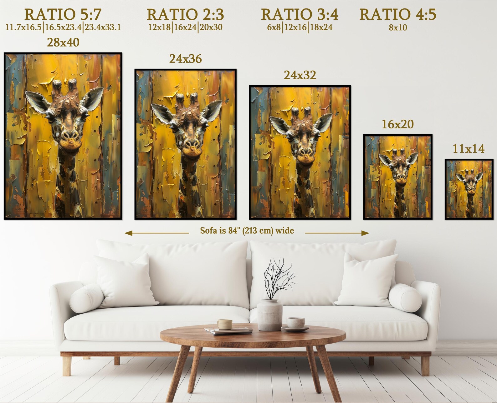 Abstract Giraffe Print: Colorful Animal Wall Art, Nature Lover Gift - Etsy