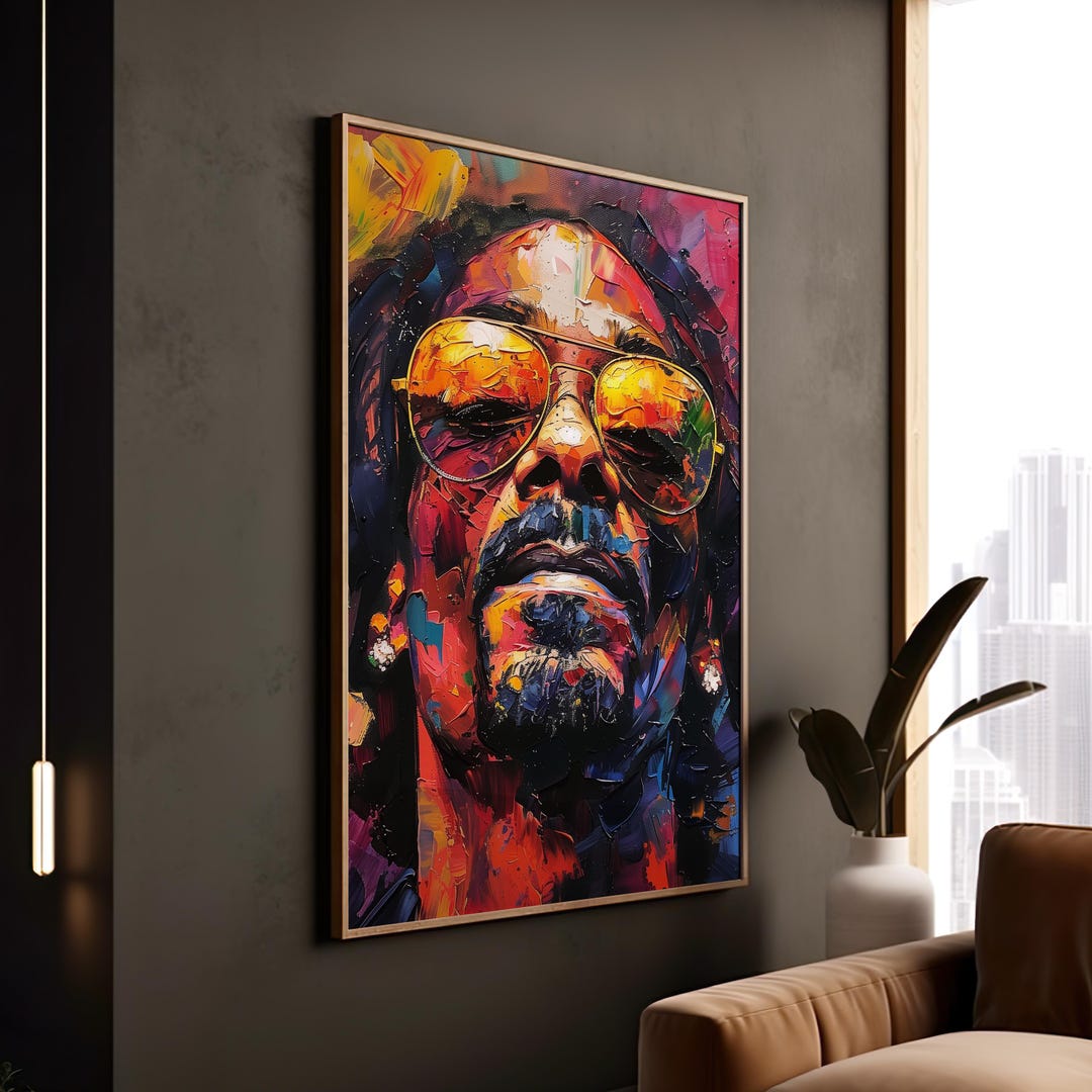 Vibrant Hip Hop Music Wall Print Inspirational Decor Canvas Rap Icon ...