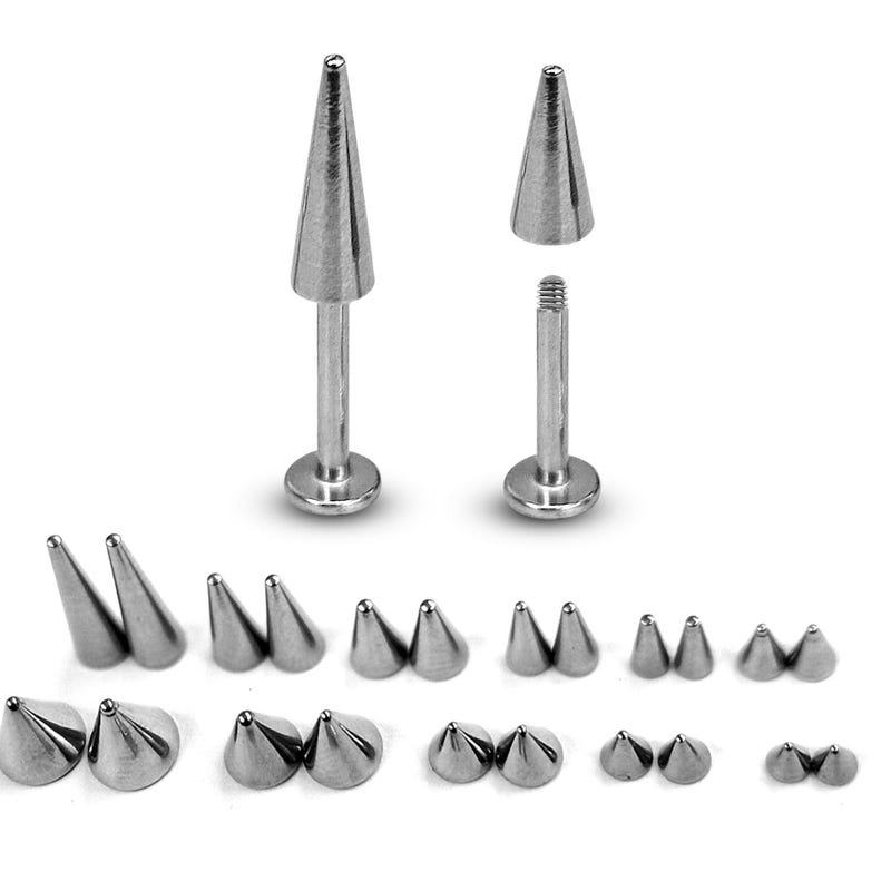Labret Stud With Spike - Etsy UK