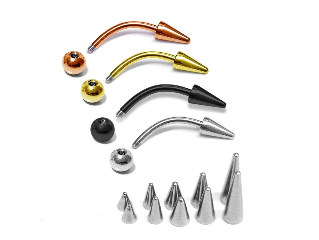 Titanium Spike Lip Piercing: Angel Fangs, Custom Cone Sizes - Etsy