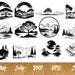 Landscape Svg Bundle, Forest PNG, Desert Scary Svg Bundles, Adventure ...