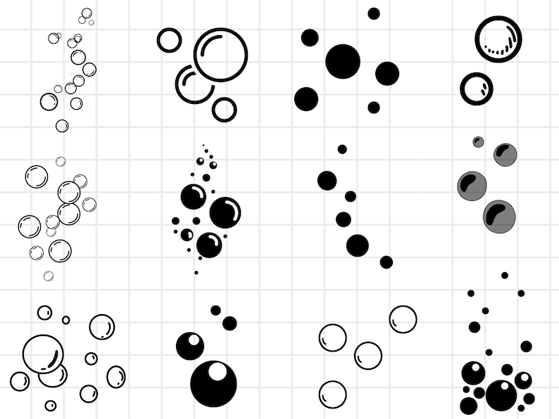 Bubbles SVG Bundle, Bubbles PNG Bundle, Bubbles Clipart, Bubbles SVG ...