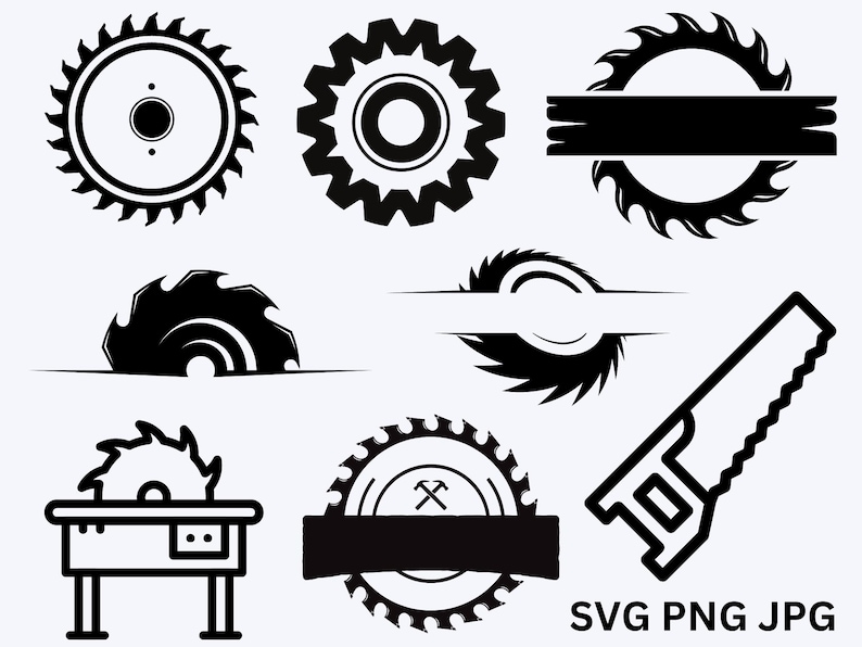 Saw SVG, Saw Blade SVG, Sawblade Clipart, Saw Blade Laser Cut File, Saw ...