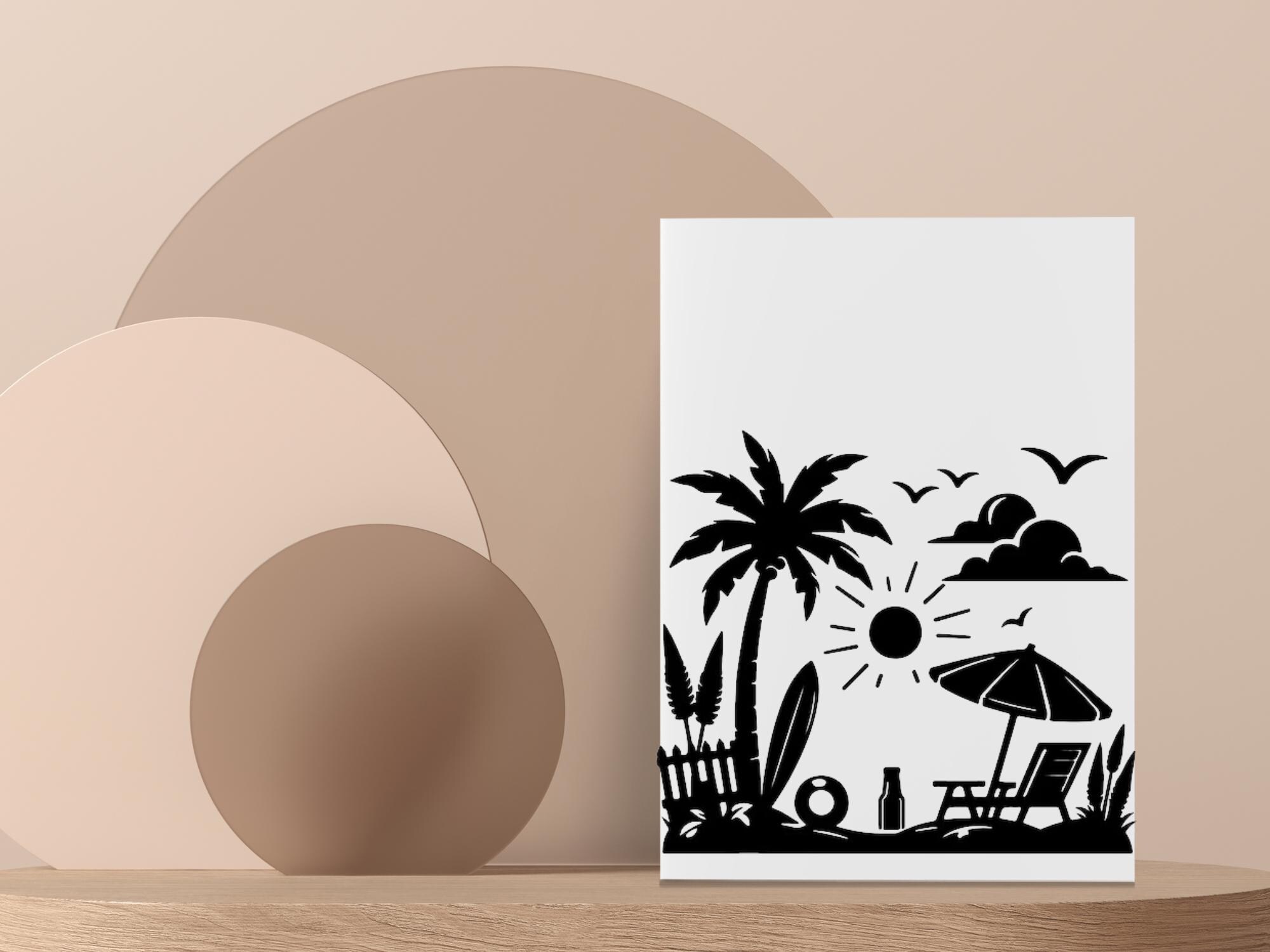 Tropical Beach Scenes SVG Bundles, Island Svg Bundles, Palm Tree Svg, Sea View SVG Bundles ...