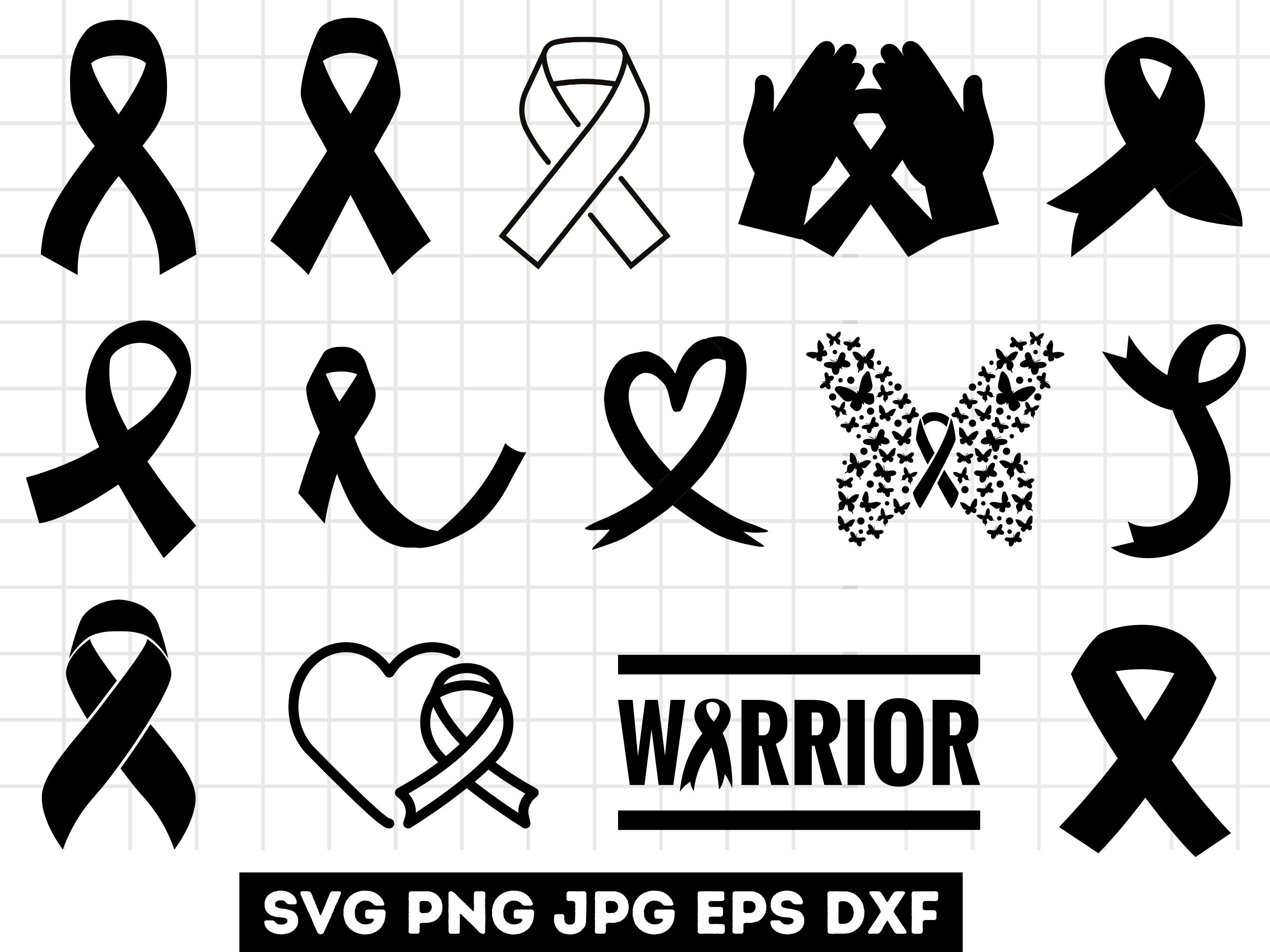 Awareness Ribbon SVG, Breast Cancer SVG Bundle , Cancer Ribbon SVG ...