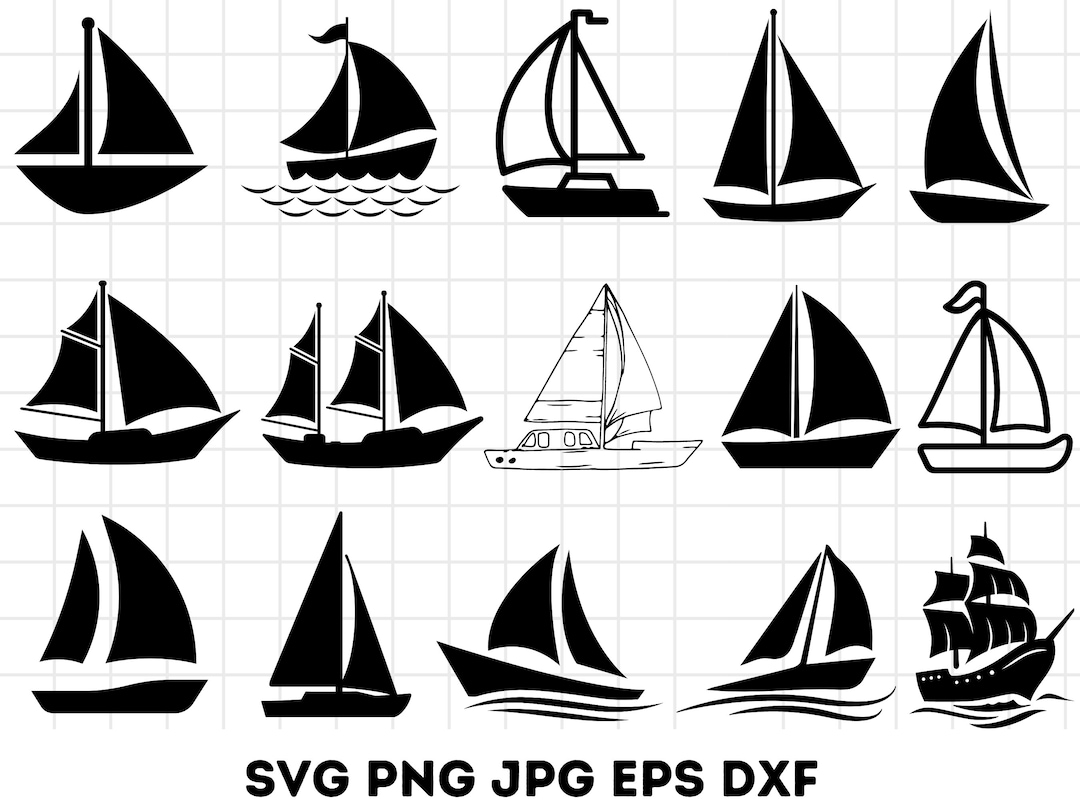 Sailing Boat SVG Bundle, Sailboat Svg, Sailing SVG, Sail Boat Cricut ...