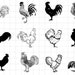 Rooster SVG Bundle, Chicken Svg, Rooster Clipart, Rooster Cut Files ...