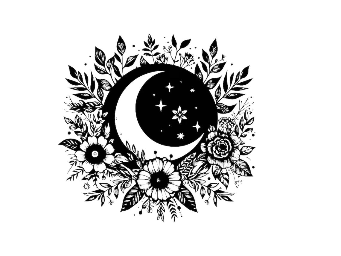 Moon Svg Bundle, Crescent Moon Svg Bundle, Celesitial Svg Bundles, Moon ...