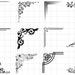 Corner Svg Bundle, Corner Svg, Floral Corner Svg Files, Decorative Page ...