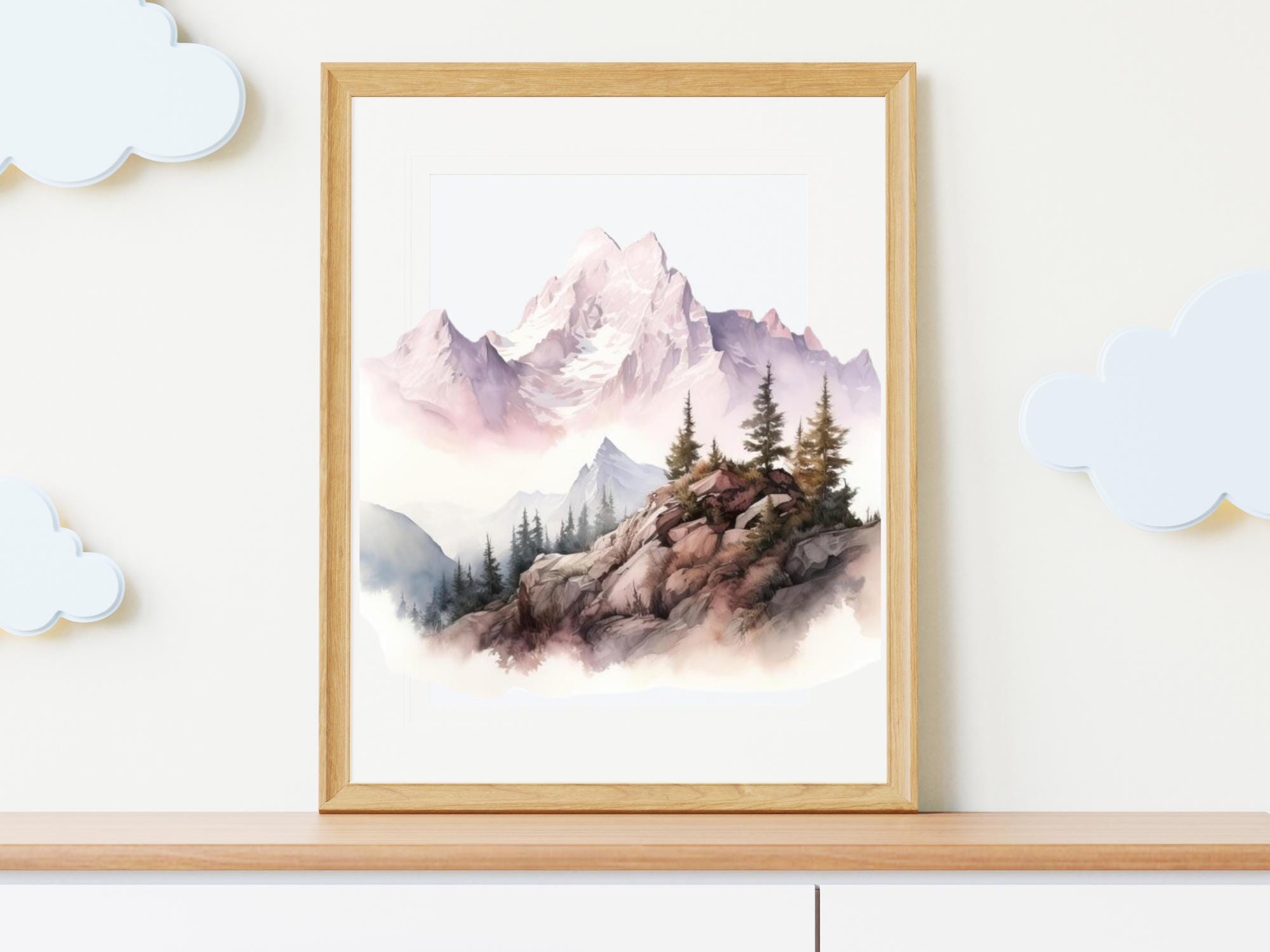 Water Color Mountain Svg Bundles, Mountain Svg Bundles, Mountain ...