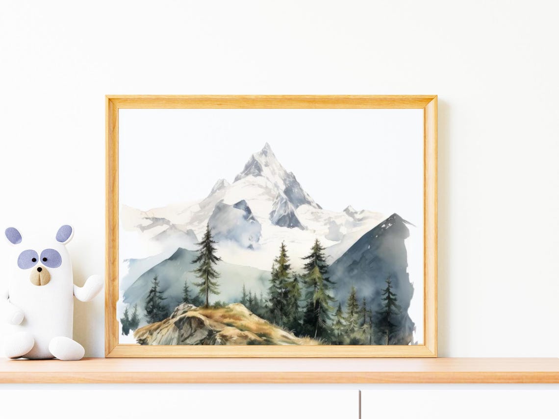 Water Color Mountain Svg Bundles, Mountain Svg Bundles, Mountain ...