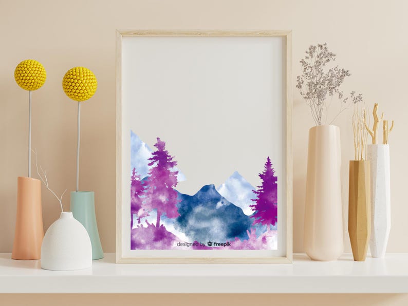 Water Color Mountain Svg Bundles, Mountain Svg Bundles, Mountain ...