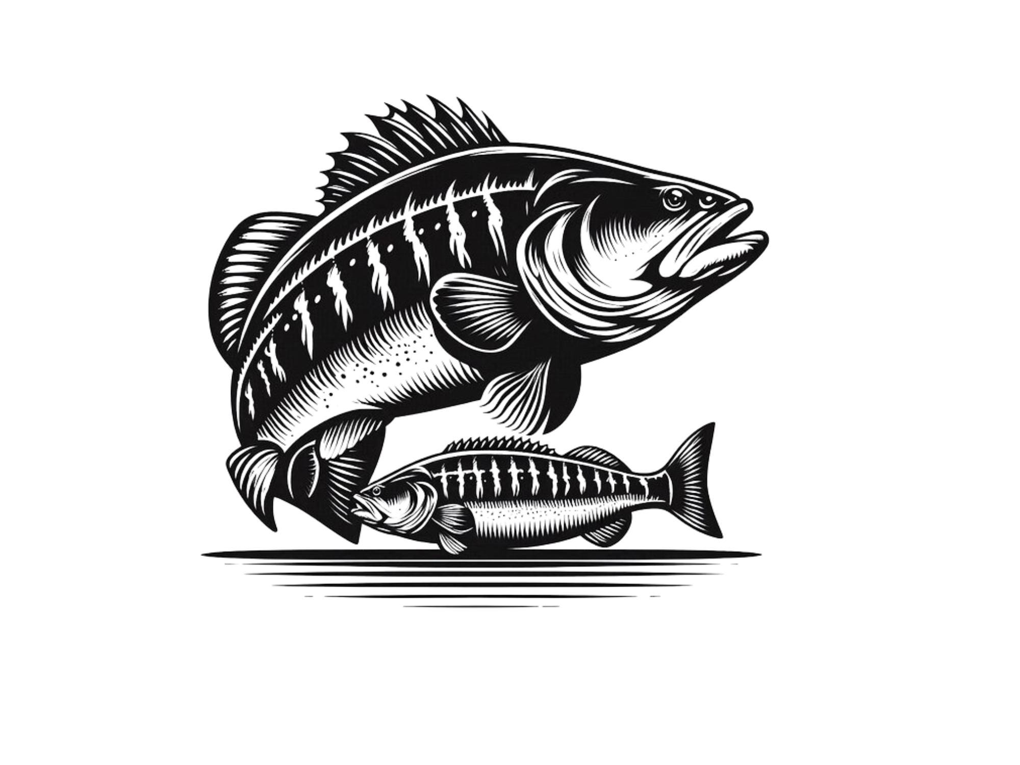 Bass Fishing Svg, Fishing Svg Bundles, Fishing Svg Cut Files, Fishing ...