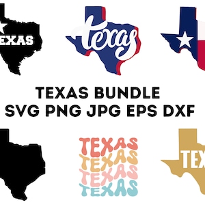 Texas State SVG Bundle, Texas State Svg, Texas Outline Svg, Texas Svg ...