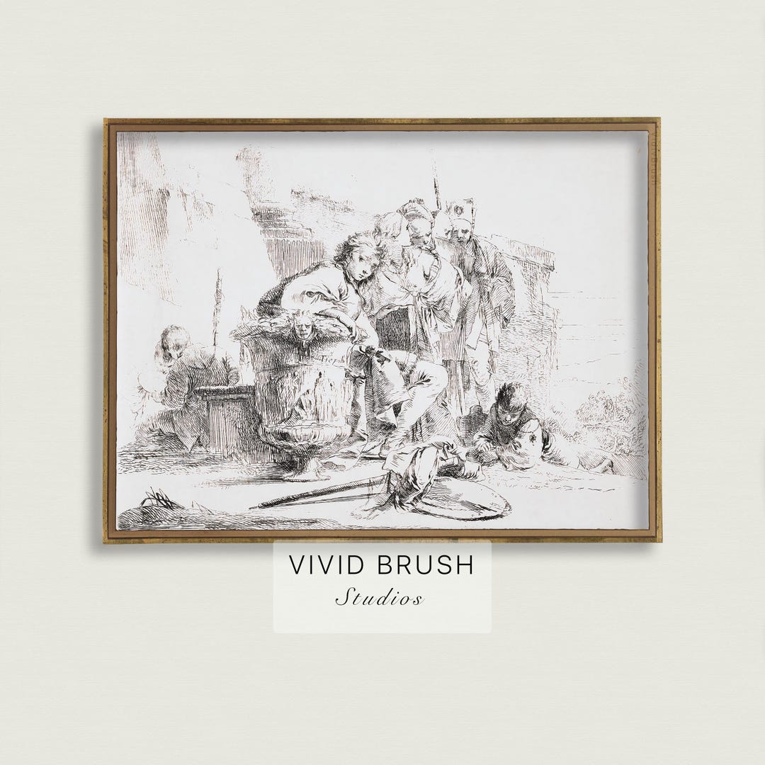 Antique Baroque Etching Printable, Vintage People Portrait, Victorian ...