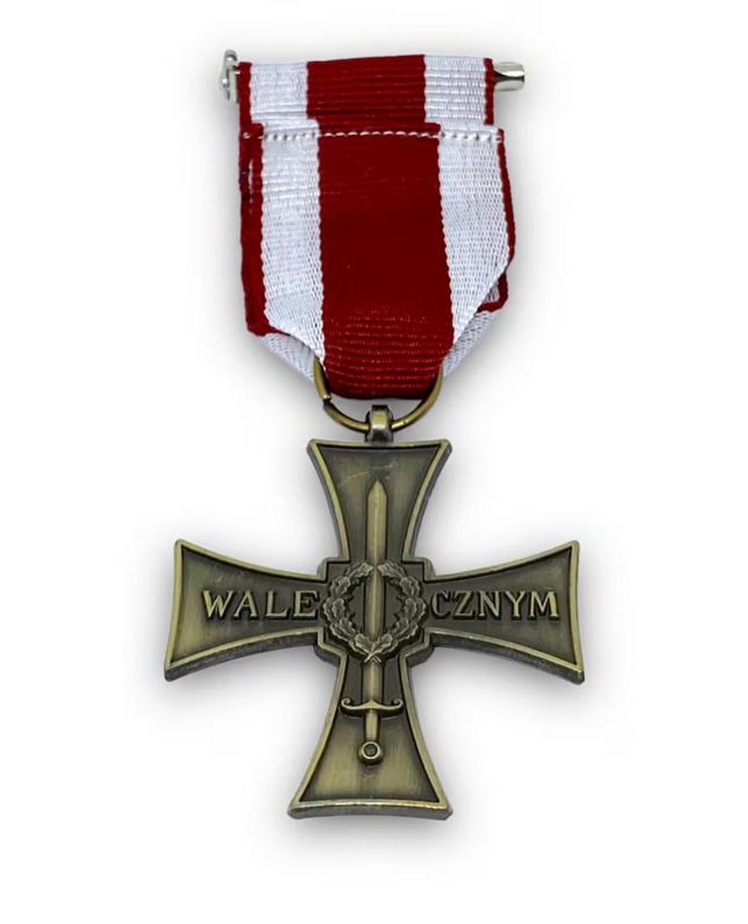 Poland Cross of Valour Medal Replica for Military Merit, Military Award ...