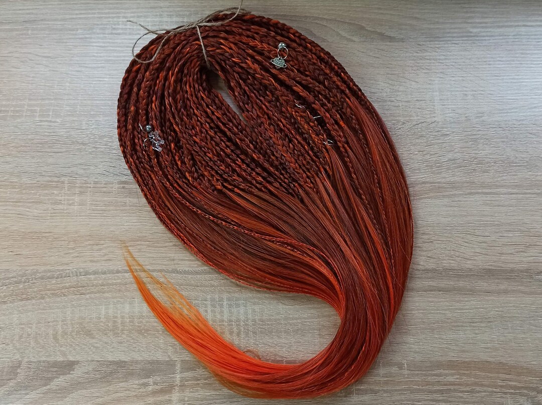 Dreadlock Extensions/dreads Ginger/double Ended Dreads/synthetic Dreads ...
