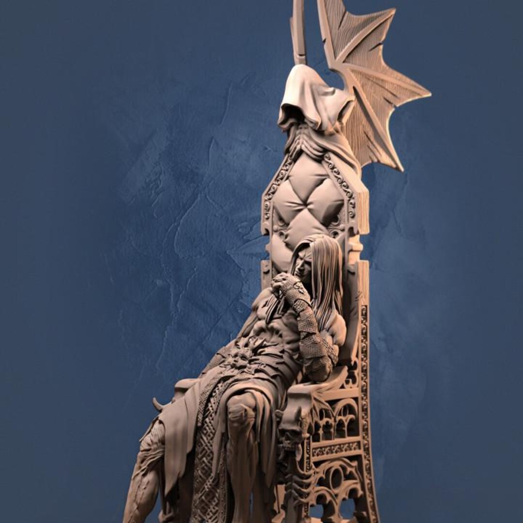 Vampire Lord Dracula Miniature: Gothic Horror RPG Model (32mm/100mm) - Etsy