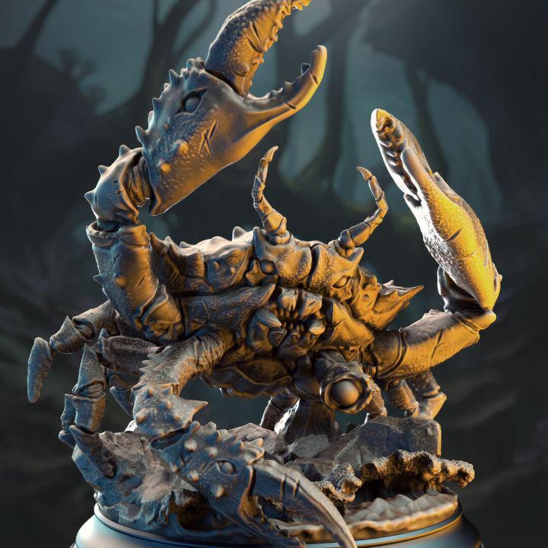 Triclaw Crab - Snippy - 32mm Scale - Large Monster Miniature - D&D ...