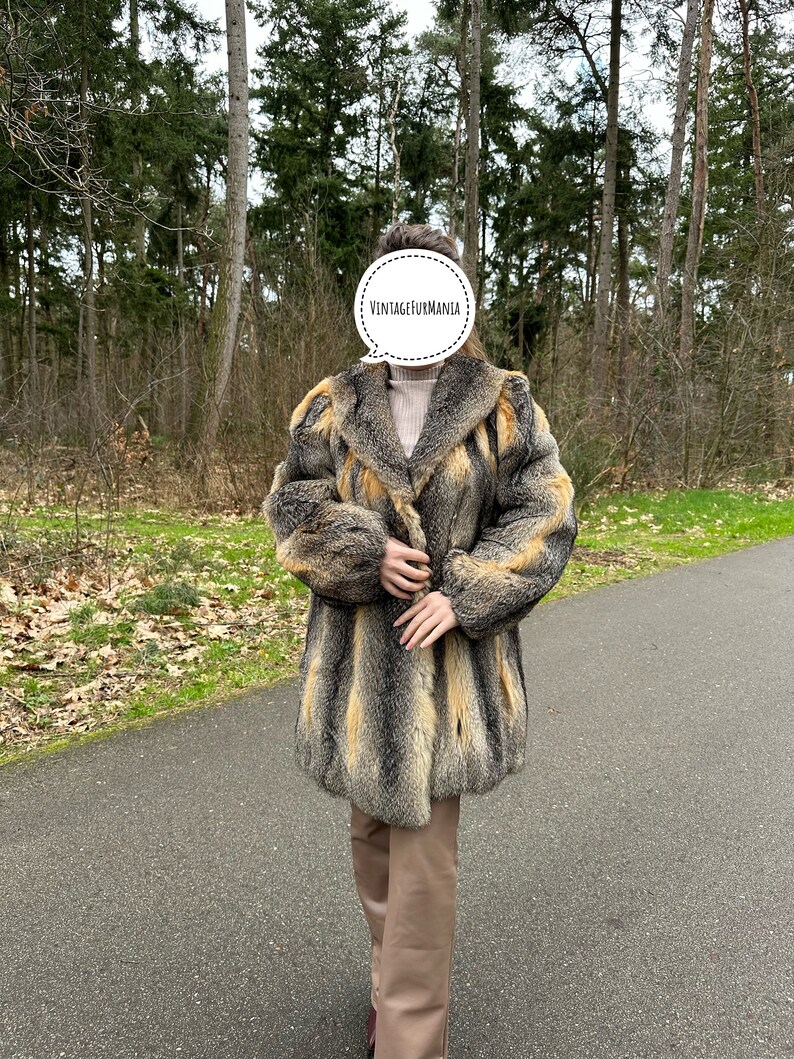 Gray Fox Fur Coat, Fox Coat, Fur Coat, Luxury Real Grey Fox Fur Coat ...