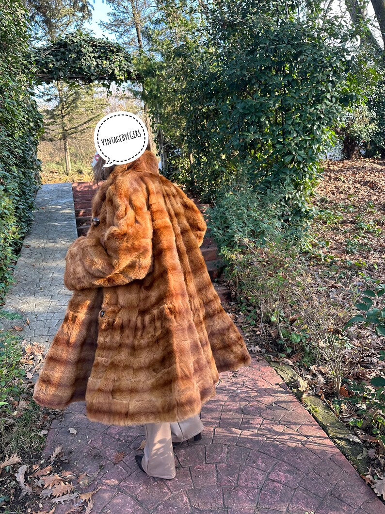 Golden Mink Fur Coat Bolero, XXL Mink Fur Coat, Real Fur Coat, Vintage ...