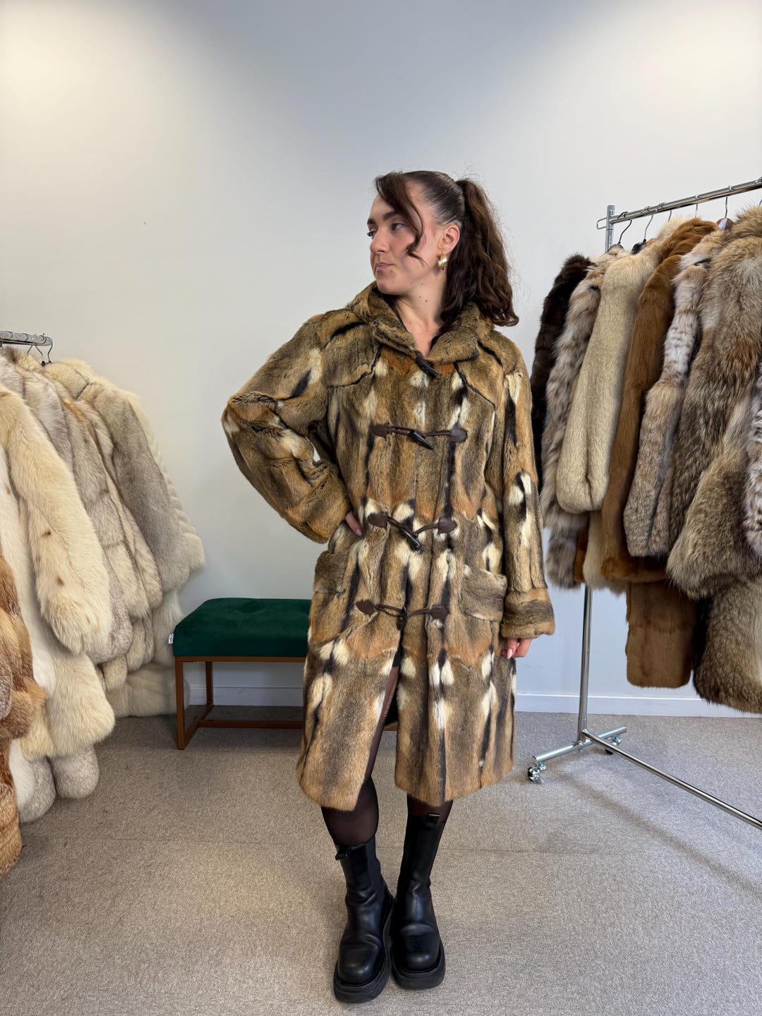 Hamster Fur Coat, Medium Size, Fur Coat, Hamster Fur Jacket, Real ...