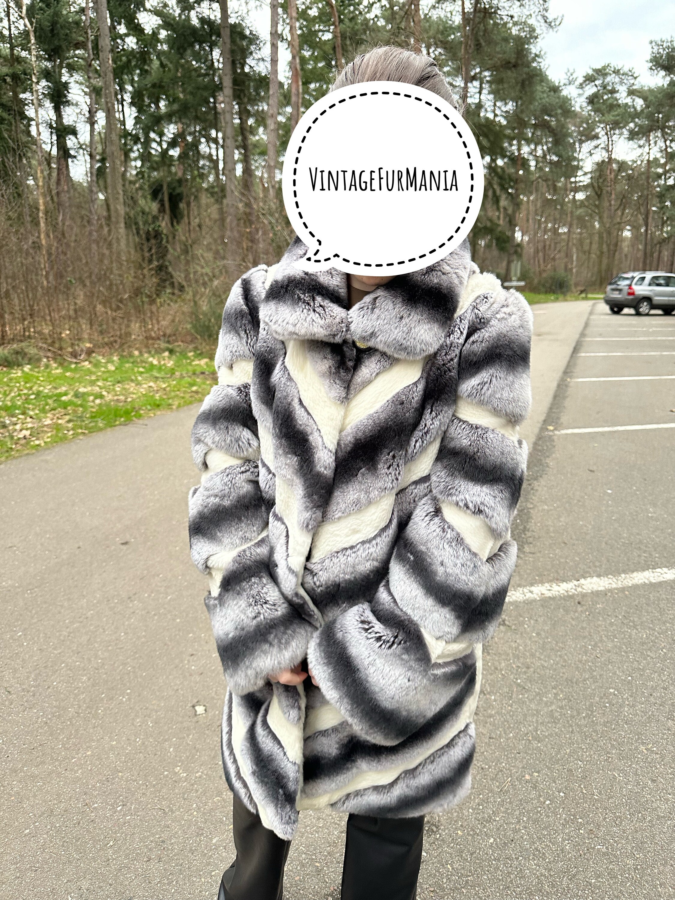 Rex Rabbit Fur Coat Small Size, Soft and Stylish Real Fur Coat for ...