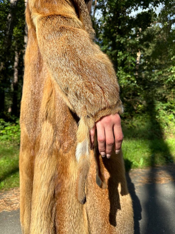 Long Red Fox Fur Coat, Small Size, Luxuriously Soft &… - Gem