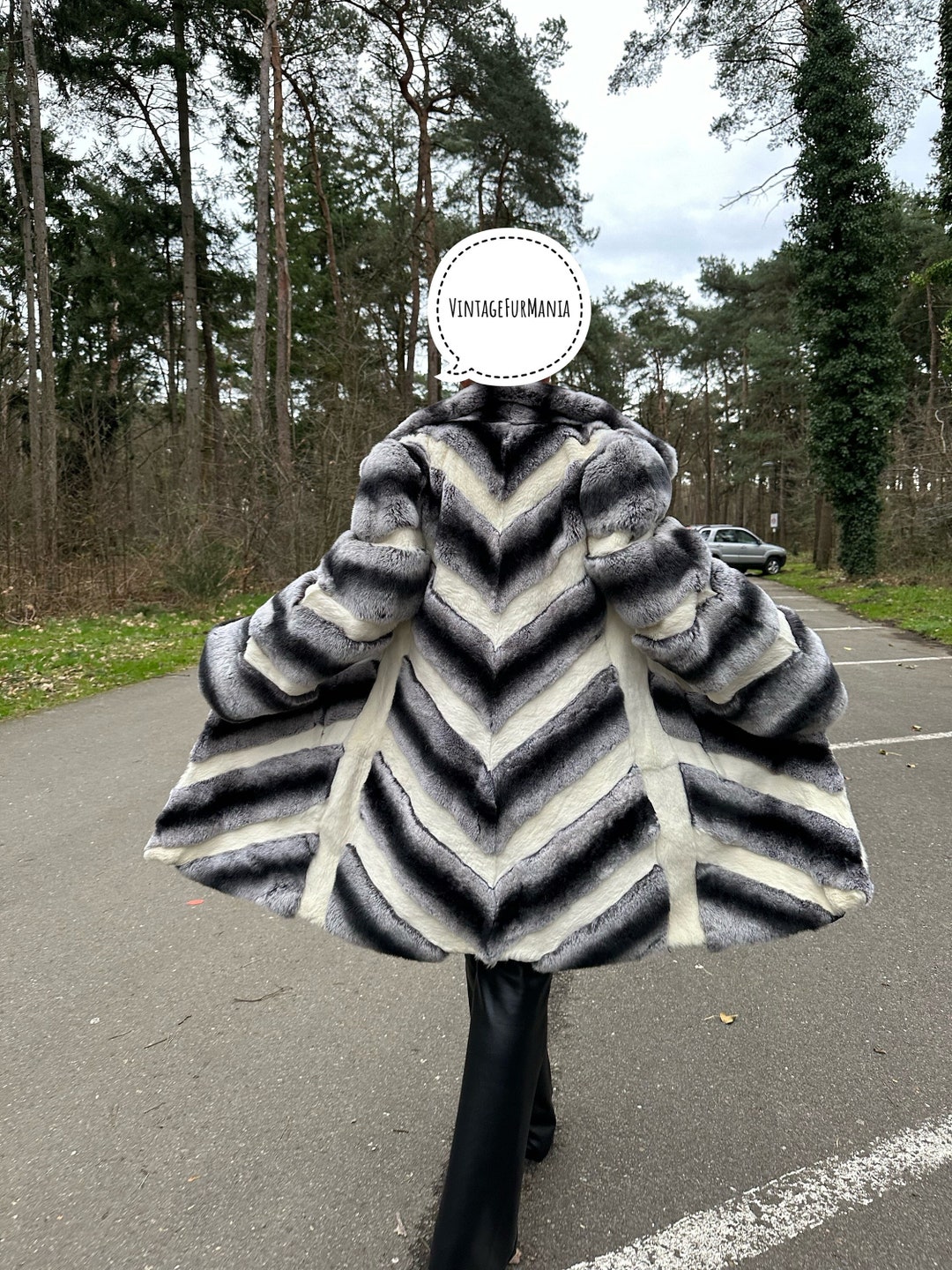 Rex Rabbit Fur Coat Small Size, Soft and Stylish Real Fur Coat for ...