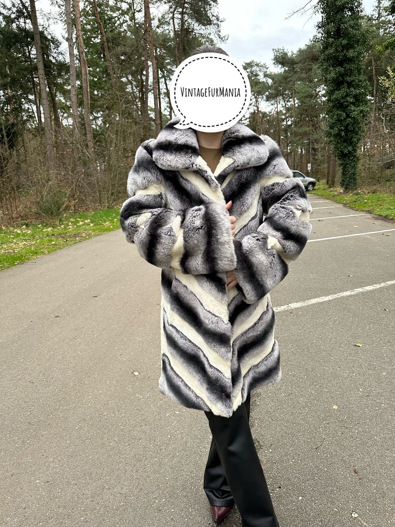 Rex Rabbit Fur Coat Small Size, Soft and Stylish Real Fur Coat for ...