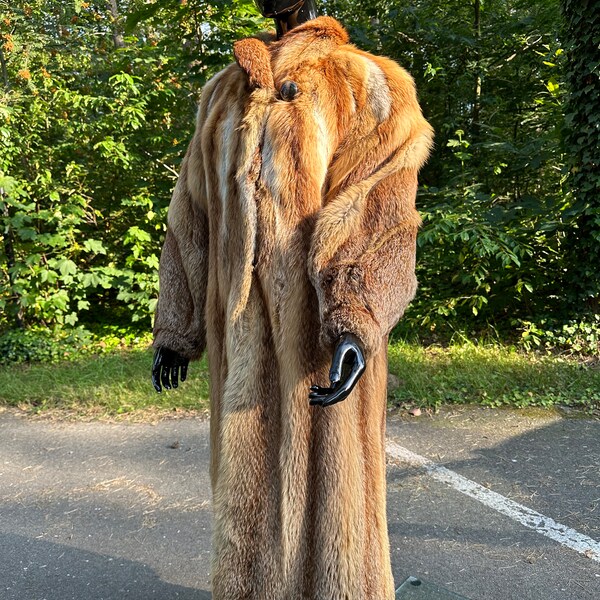 Red Fox Fur Coat - Etsy