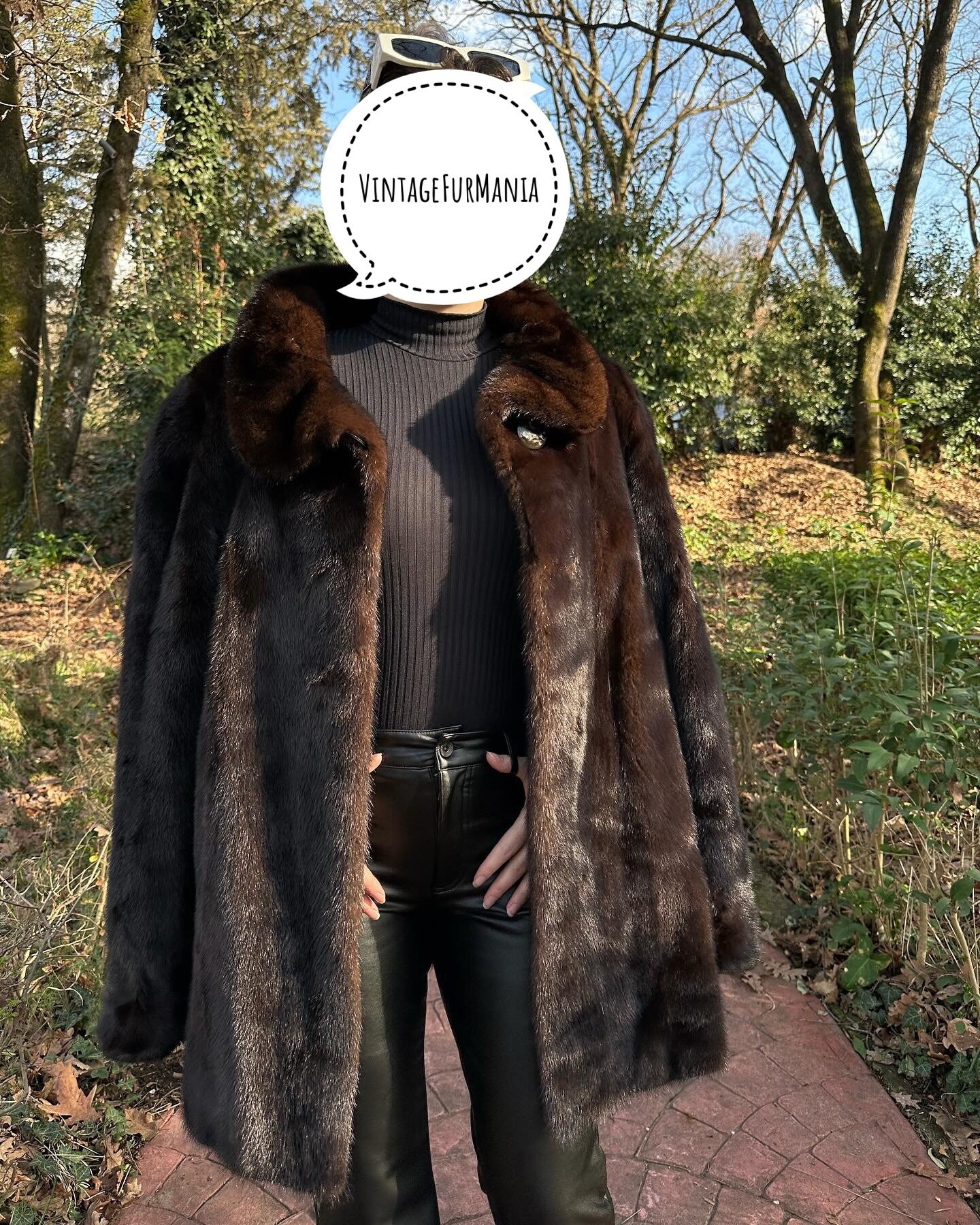 Thick Saga Mink Fur Jacket, Real Mink Jacket, Vintage Mink Jacket, Fur ...