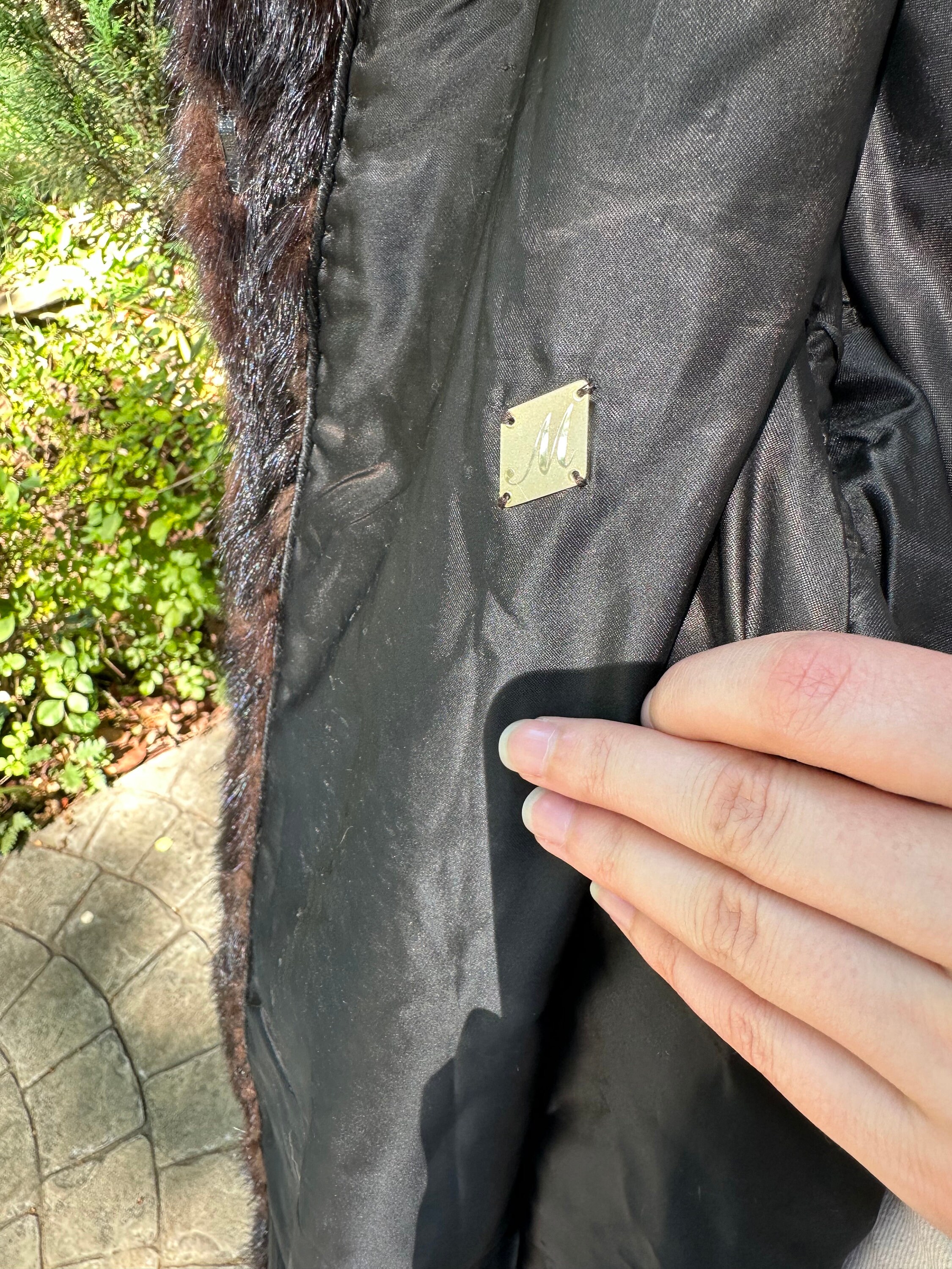 Dark Brown Mink Coat, XL/XXL Mink Fur Coat, Brown Fur Coat, Mink Coat ...