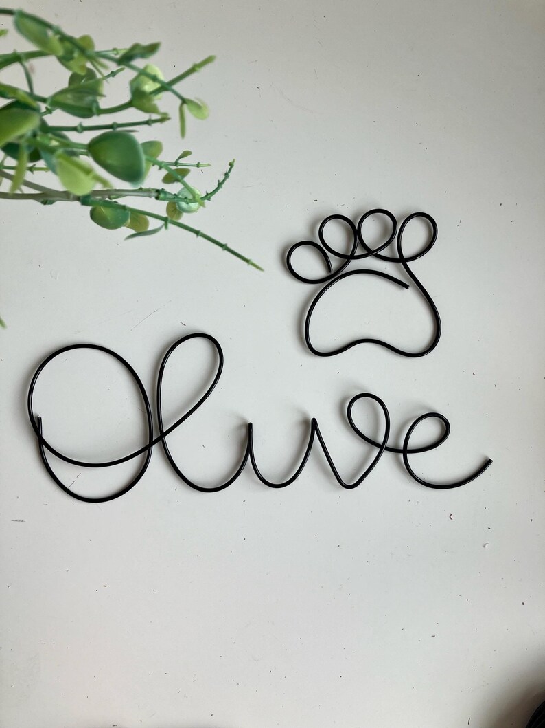 Wire Paw Print Tutorial & Pattern: Pet Wall Decor (PDF Download) - Etsy