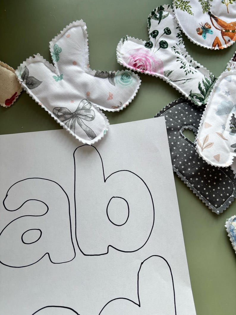 4.25 Inch Fabric Letters and Numbers Template | Printable Alphabet ...