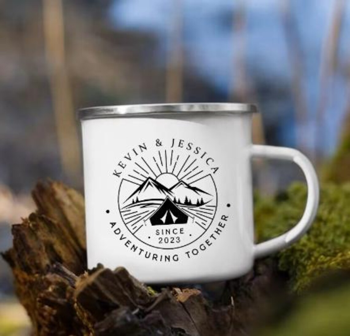 Custom Camping Mug | Personalized Campfire Coffee Cup | Ideal Gift for ...
