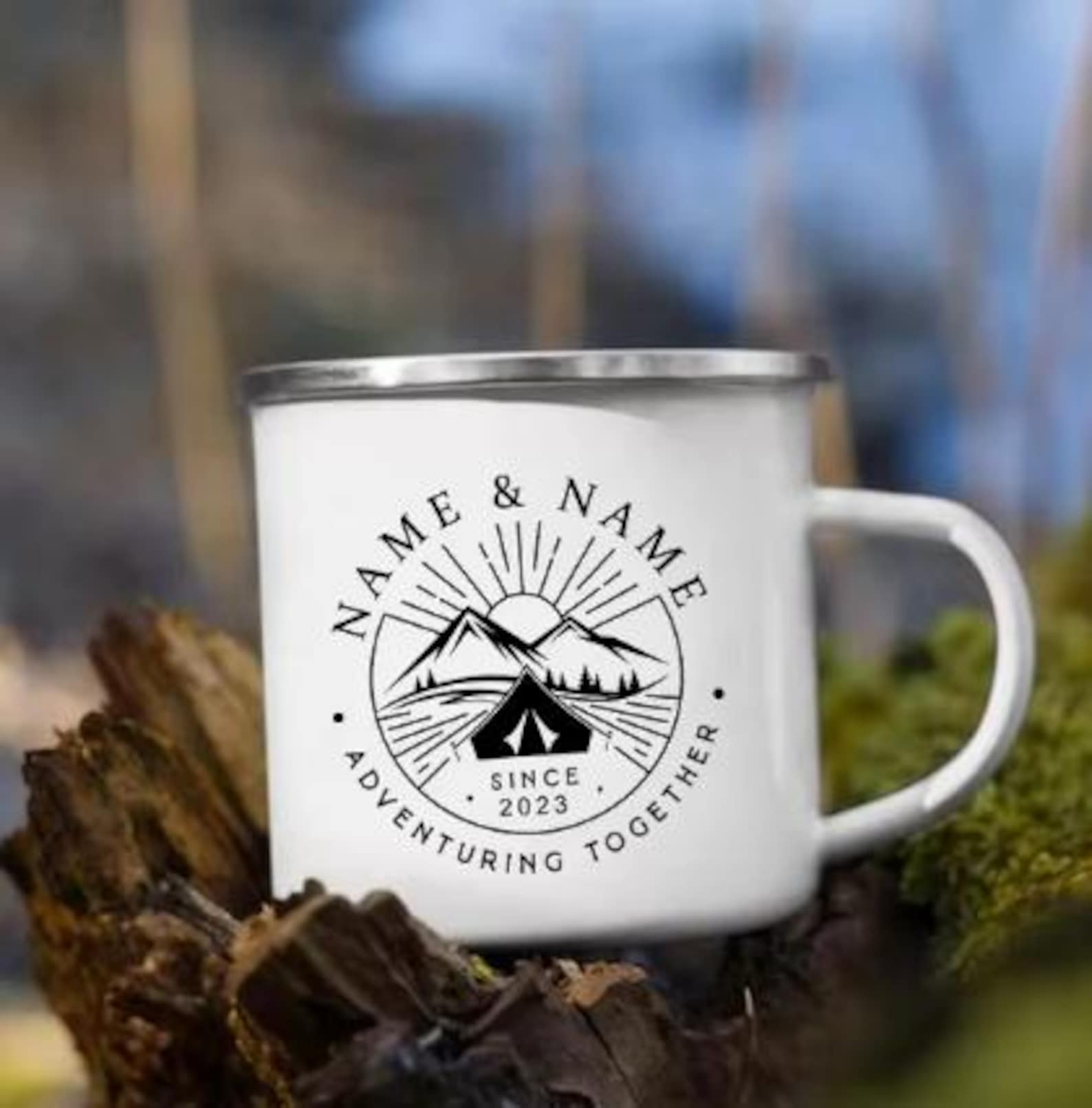 Custom Camping Mug | Personalized Campfire Coffee Cup | Ideal Gift for ...