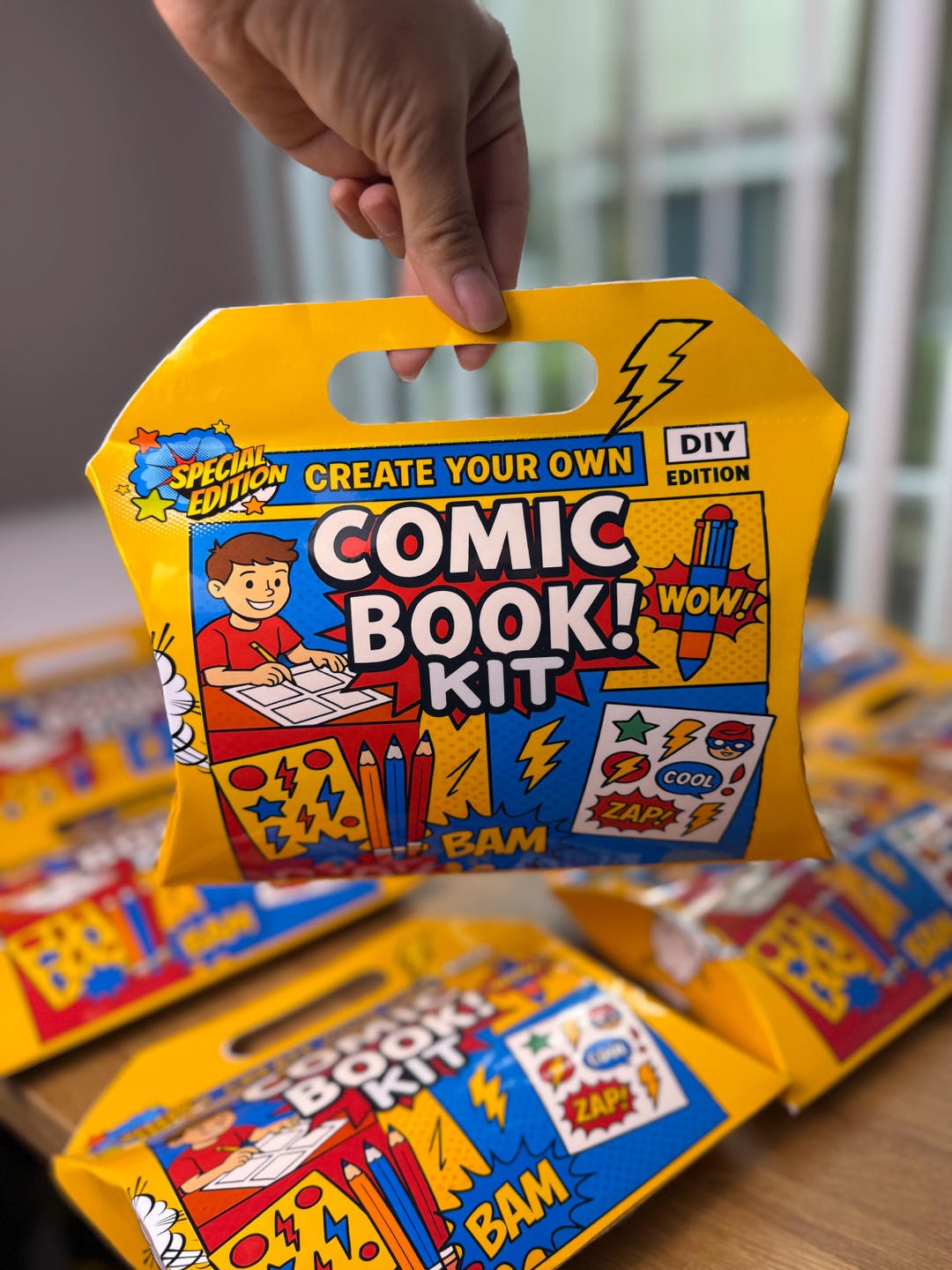 Comic Book Kit for Kids – DIY Superhero Drawing Set With Blank Comic ...